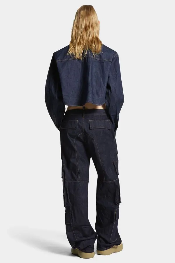 Dsquared2 Icon New Generation Dark Wash Eros Cargo Pant
