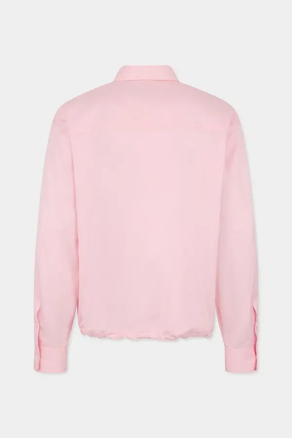 Dsquared2 Embroidered Flower Appliqué Drawstring Shirt