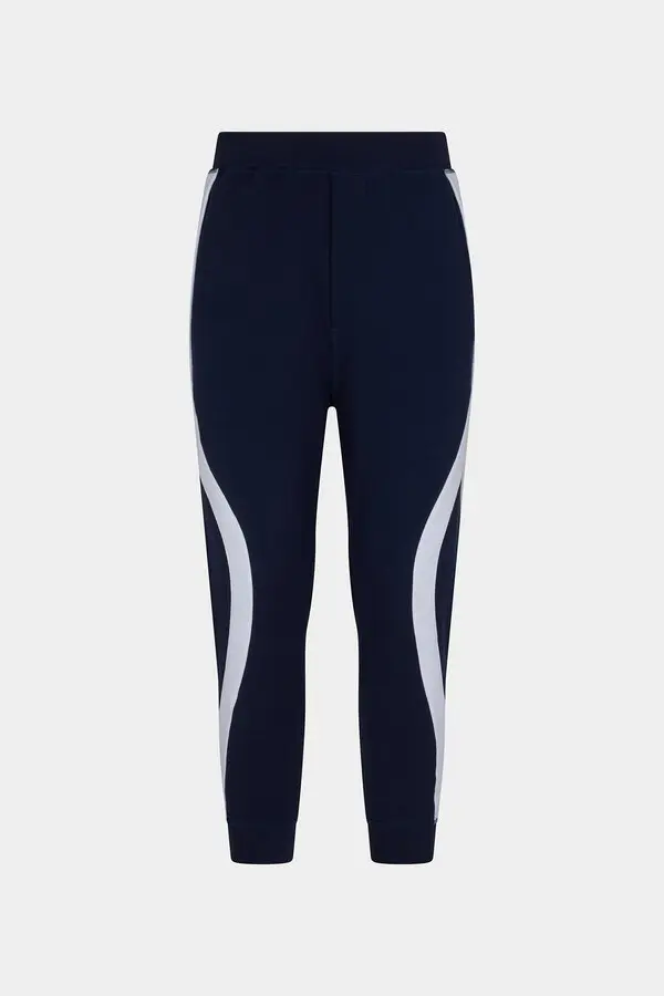 Dsquared2 Relaxed Fit Cotton Fleece Sweatpants - Blue