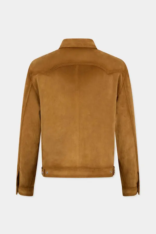 Dsquared2 Suede Boxy Shirt Jacket