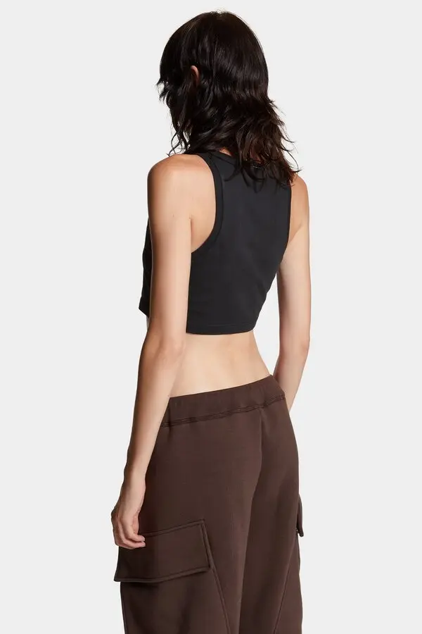 Dsquared2 Icon New Generation Cropped Tank Top