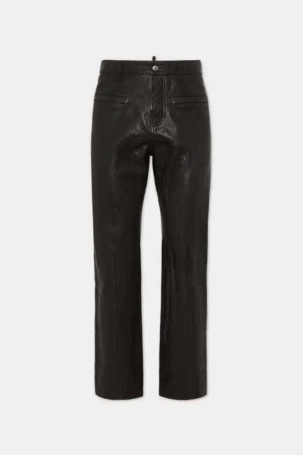 Dsquared2 Paneled Leather Trousers