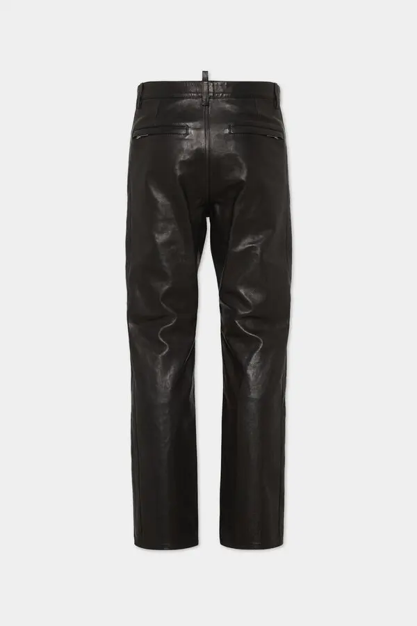 Dsquared2 Paneled Leather Trousers