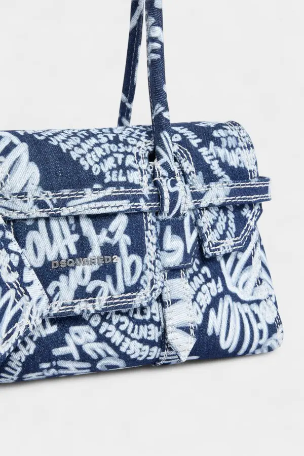 Dsquared2 Rebel Hibiscus Twin Shoulder Bag