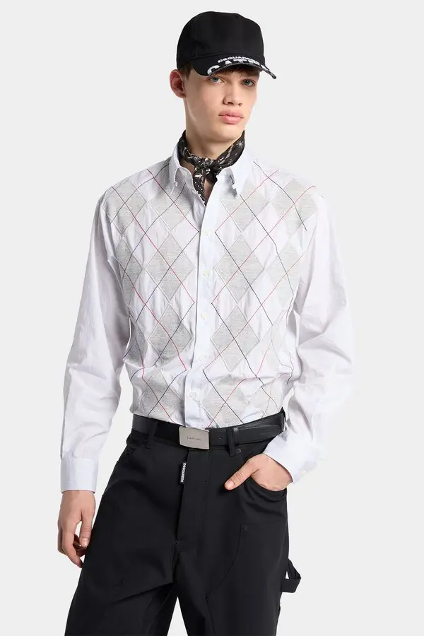 Dsquared2 Argyle Patch Shirt