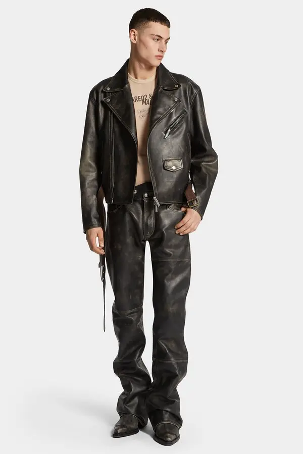 Dsquared2 Magliano X Freakkettone Leather Pant