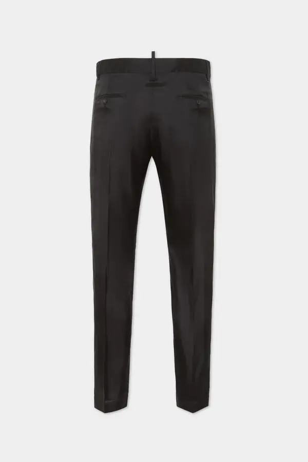 Dsquared2 X Luca Magliano Cigarette Pants In Shiny Viscose Taffeta