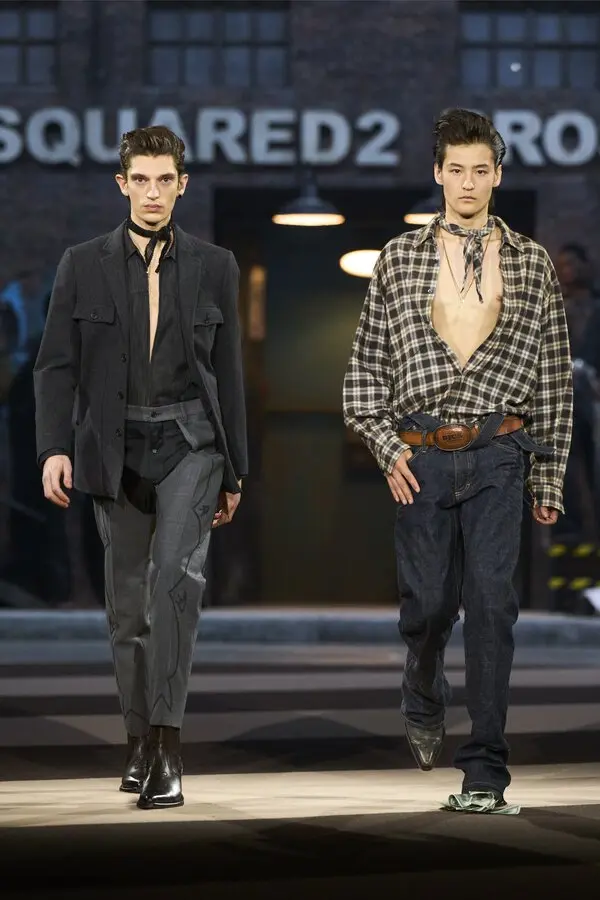 Dsquared2 X Luca Magliano Cigarette Pants In Shiny Viscose Taffeta