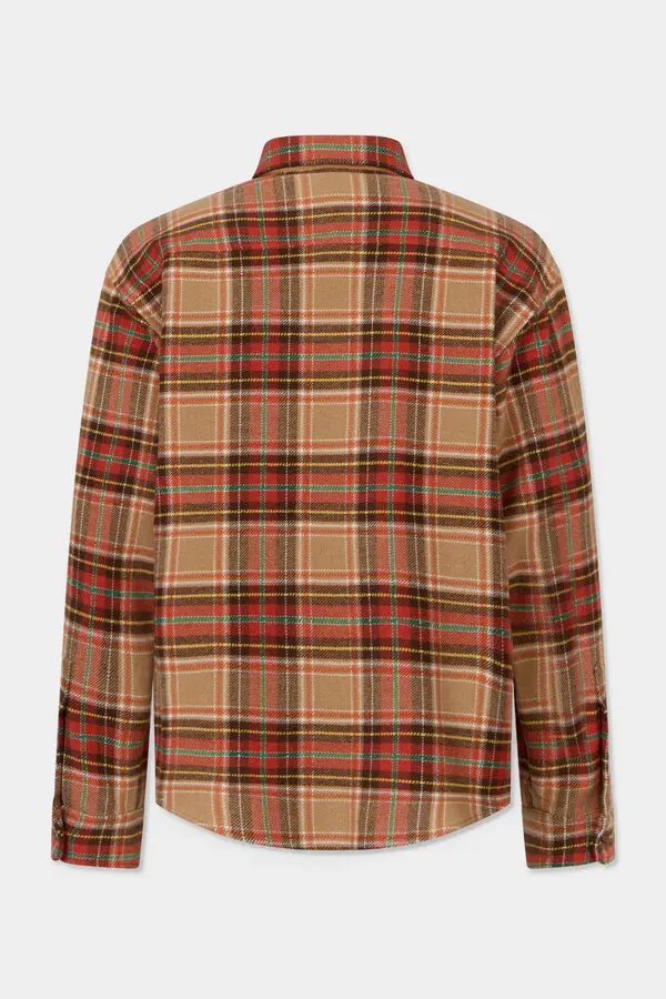 Dsquared2 Checked Wool Flannel Military Shirt