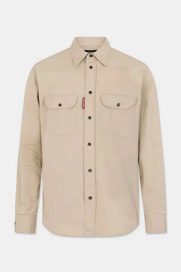Dsquared2 Canadian Vintage Twill Utility Shirt