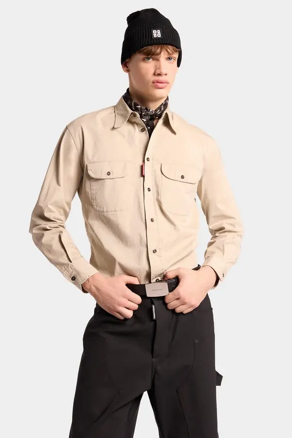 Dsquared2 Canadian Vintage Twill Utility Shirt