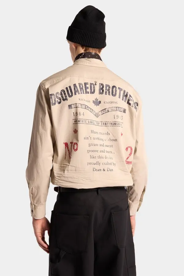 Dsquared2 Canadian Vintage Twill Utility Shirt