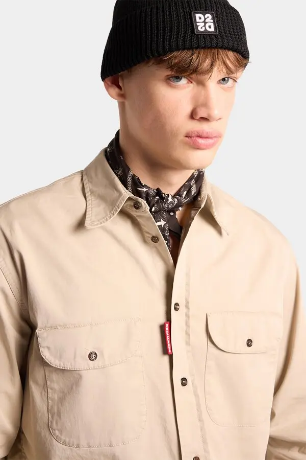 Dsquared2 Canadian Vintage Twill Utility Shirt