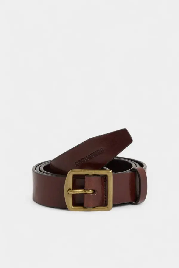 Dsquared2 Twin Buckle Belt - Brown