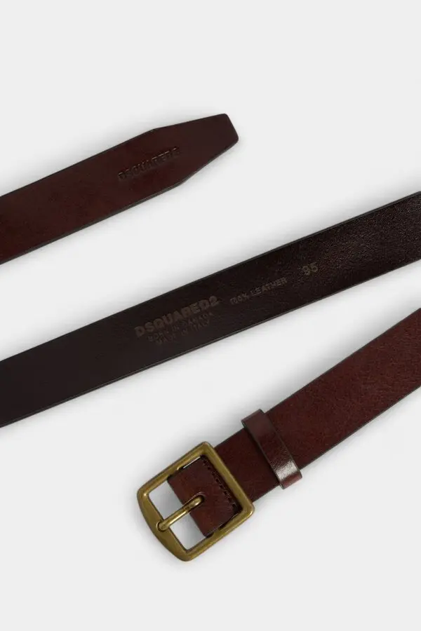 Dsquared2 Twin Buckle Belt - Brown