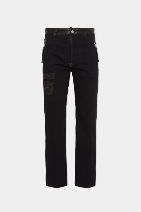 Dsquared2 Ducati Collaboration Bull Denim Trousers - Black