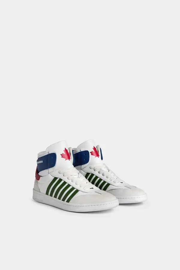 Dsquared2 High-top Sneakers With Athletic Stripe Detailing