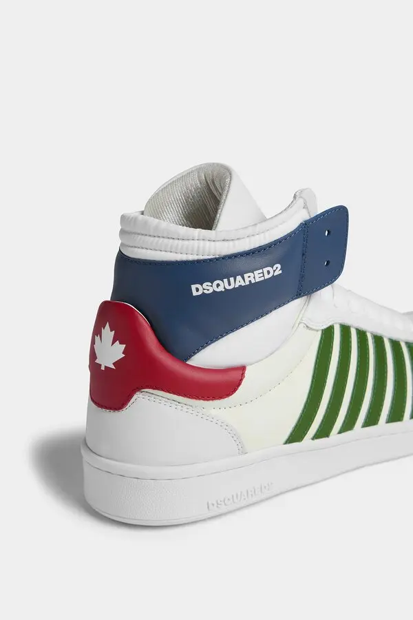 Dsquared2 High-top Sneakers With Athletic Stripe Detailing