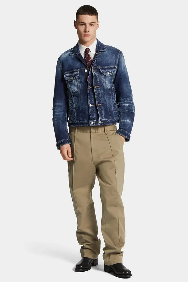 Dsquared2 Relaxed Fit Cotton Chinos