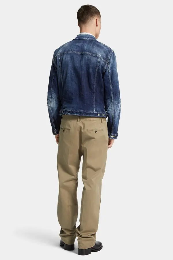 Dsquared2 Relaxed Fit Cotton Chinos