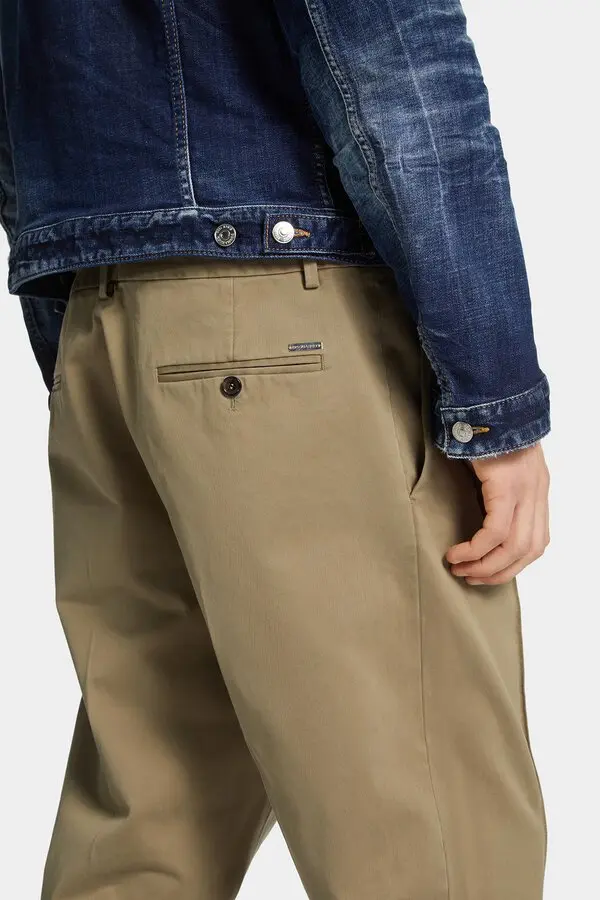 Dsquared2 Relaxed Fit Cotton Chinos