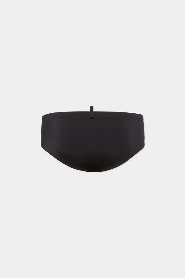 Dsquared2 Logo Swim Briefs With Side Stripes