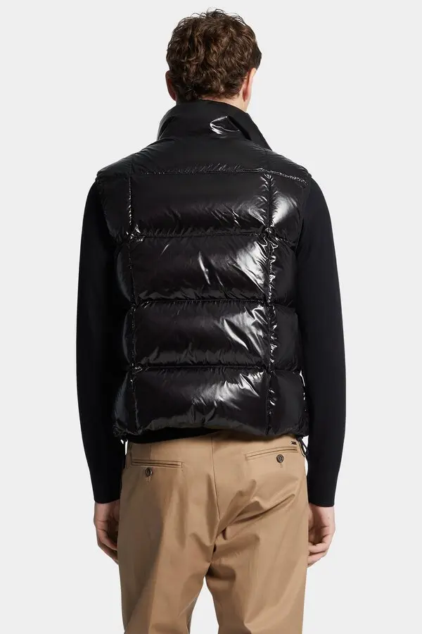 Dsquared2 3d Down Vest - Black
