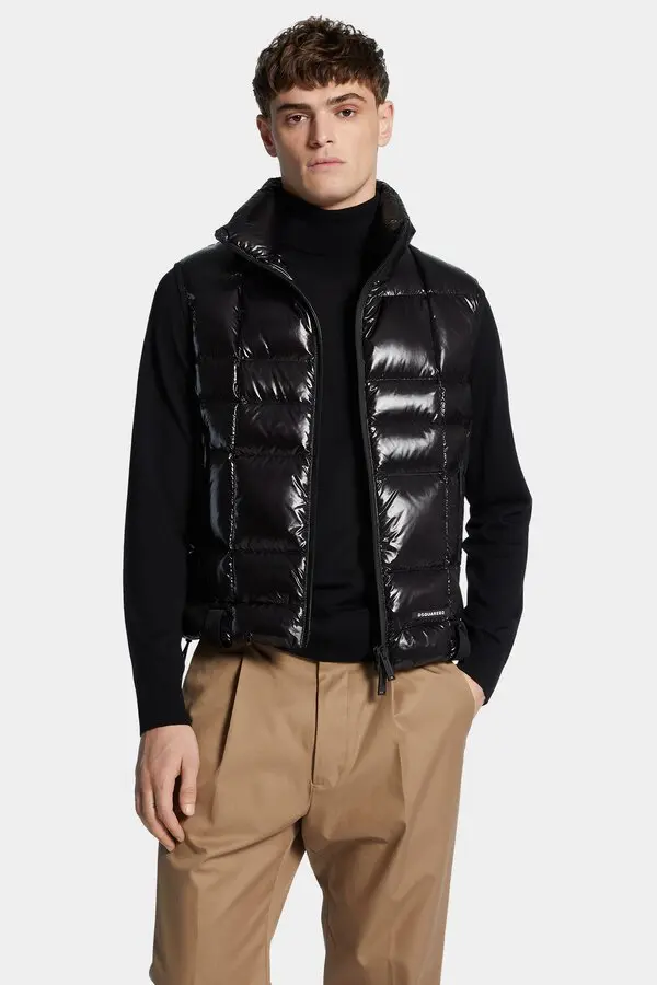 Dsquared2 Quilted Puffer Vest - Black