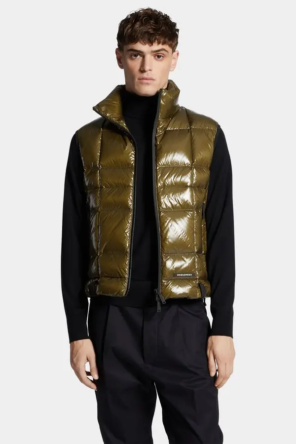 Dsquared2 Quilted Puffer Vest - Green