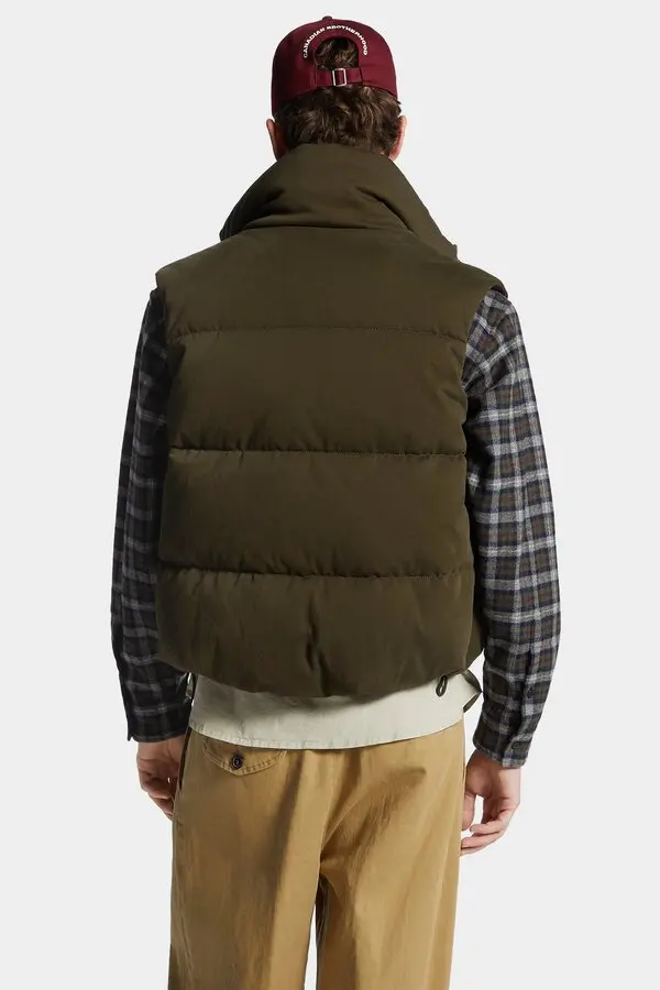 Dsquared2 Puffer Vest With High Neck - Brown