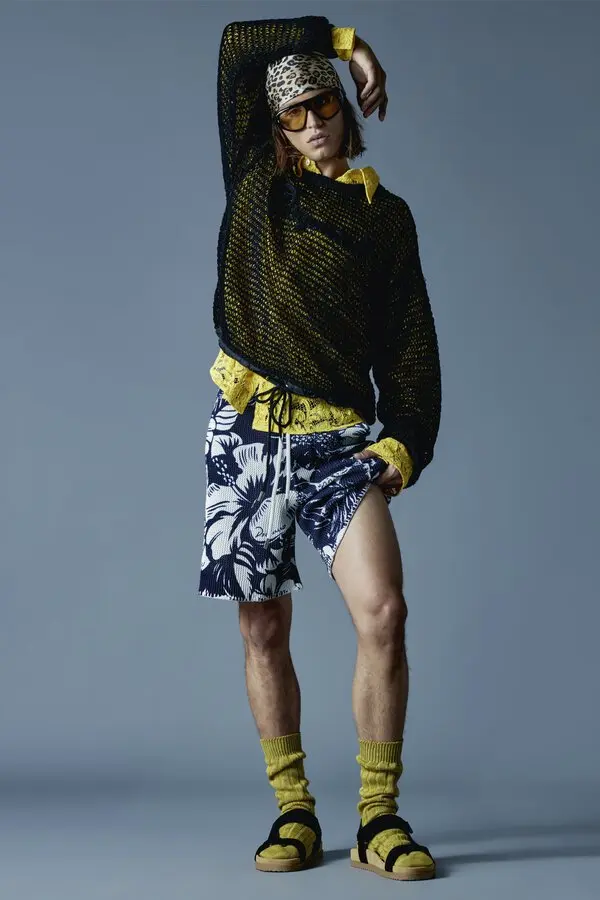 Dsquared2 Dancing Flowers Knit Shorts
