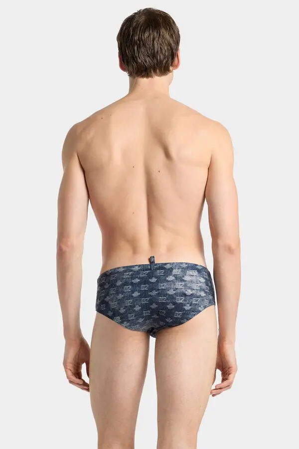 Dsquared2 Monogram Swim Briefs - Light Blue