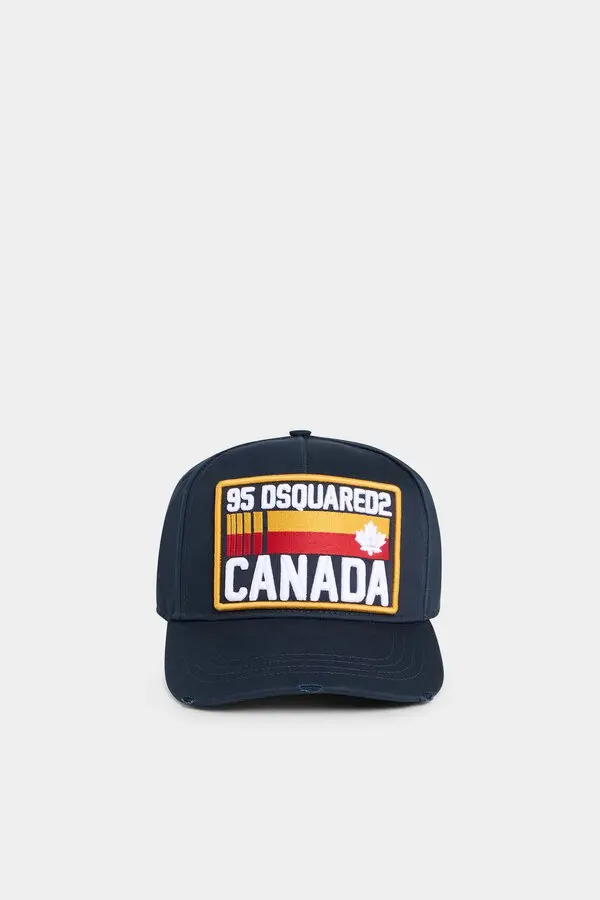 Dsquared2 Cotton Gabardine Baseball Cap - Blue