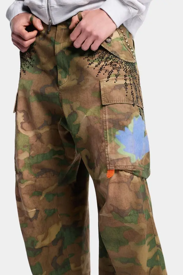 Dsquared2 Rebel Tag Wide Cargo Pants