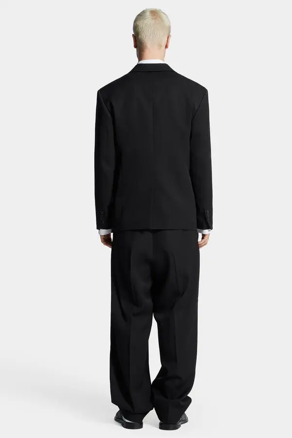 Dsquared2 Wool Twill Suit With Baggy Trousers