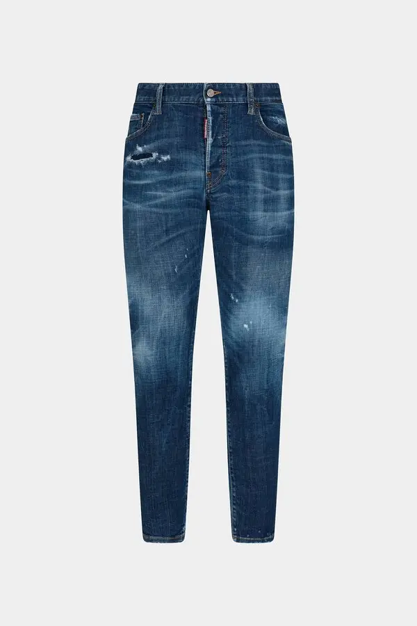 Dsquared2 Dark Wash Skinny Jeans - Blue