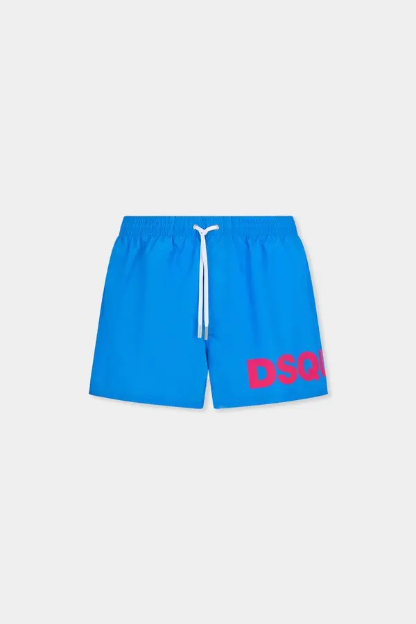 Dsquared2 Logo Swim Boxer Shorts - Light Blue