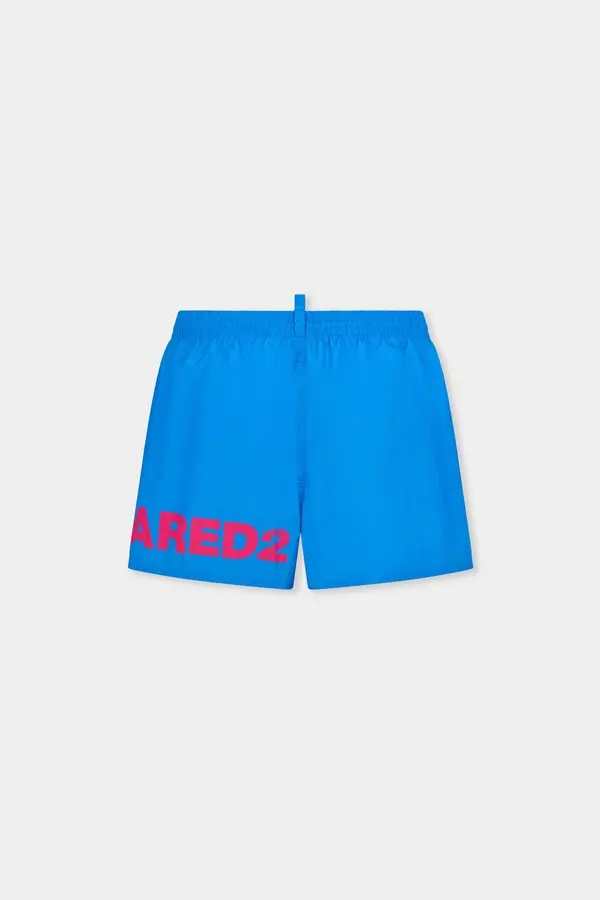 Dsquared2 Logo Midi Swim Boxer - Light Blue
