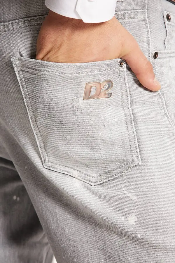 Dsquared2 Ripped Wash 642 Jeans - Grey