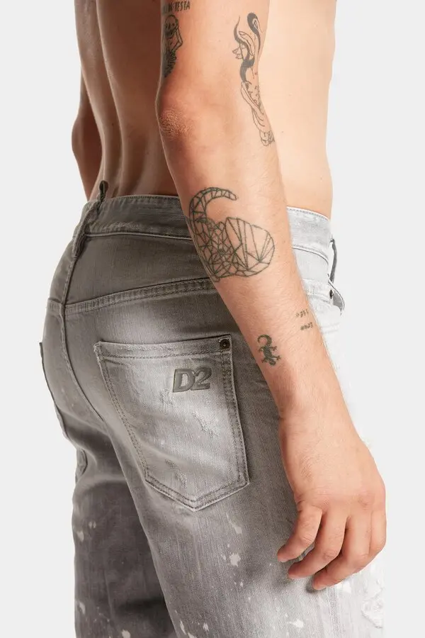 Dsquared2 Ripped Wash 642 Jeans - Grey