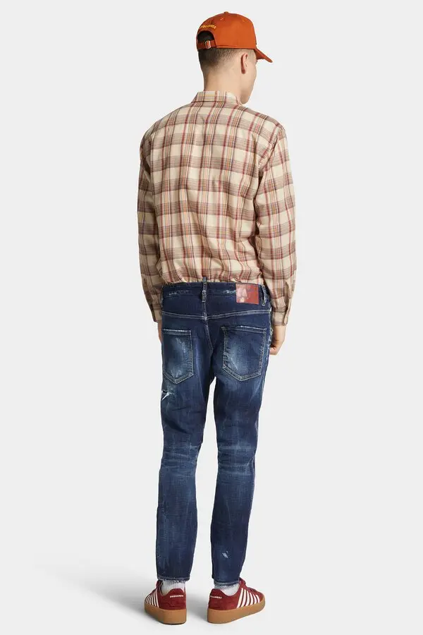 Dsquared2 Dark Wash Skater Jeans - Blue