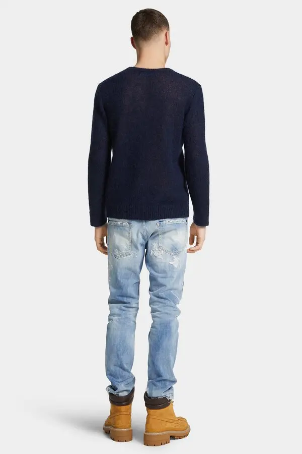 Dsquared2 Light Wash Ripped Cool Guy Jeans - Blue