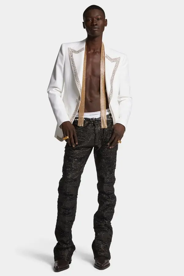 Dsquared2 Gold Disco Wash Sharpei Bootcut Flared Jeans