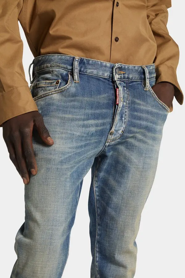 Dsquared2 Medium Wash Skater Jeans - Blue