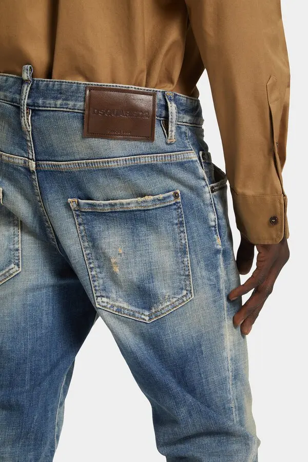 Dsquared2 Medium Wash Skater Jeans - Blue