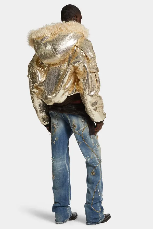 Dsquared2 Medium Wash Embellished Jeans
