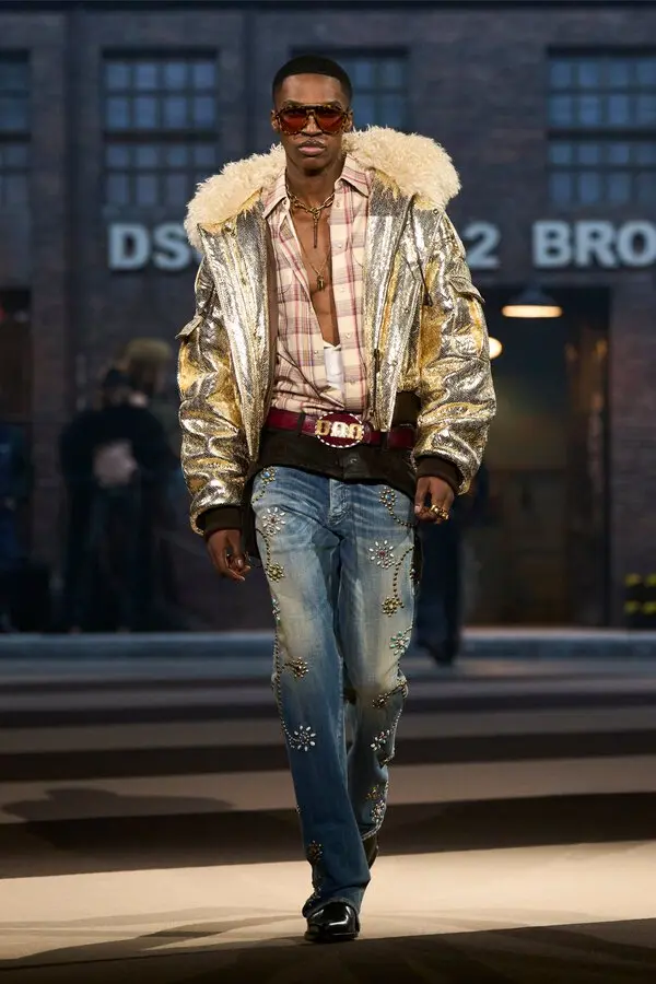 Dsquared2 Medium Wash Embellished Jeans