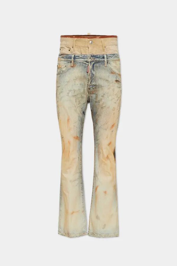 Dsquared2 Layered Bootcut Jeans - Blue