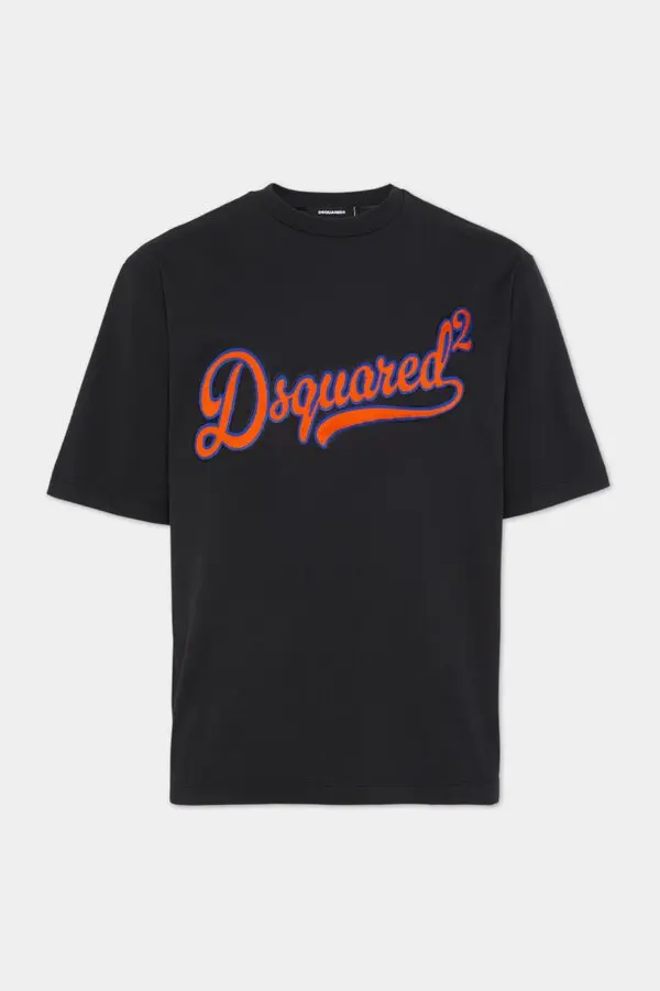 Dsquared2 Loose Fit Sponge Patch T-shirt - Black