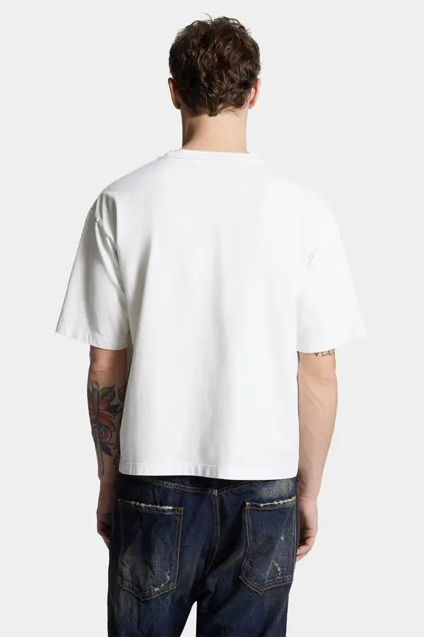 Dsquared2 Loose Fit Hand-drawn Graphic T-shirt